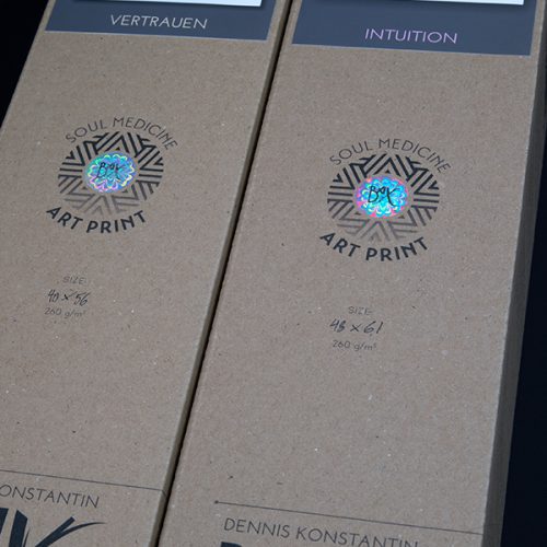 Abstract Psychedelic Art Print "Infinitus" by Dennis Konstantin Bax