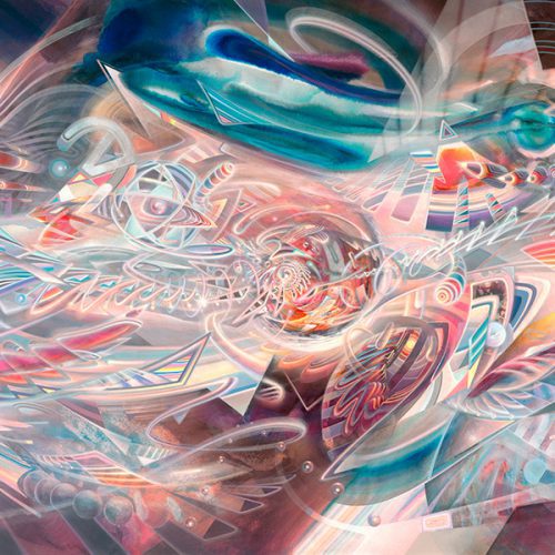 Abstract Psychedelic Art Print "Infinitus" by Dennis Konstantin Bax